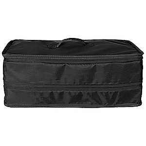 Pack and Fly Portable Luggage System - Packing Shelves & Packing Cube Organizer - Large Black