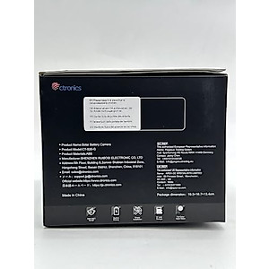 Ctronics 2.5K 4MP Security Cameras Wireless Outdoor, WiFi Solar Security Camera 2560 * 1440P 10000mAh Battery Powered, 360° PTZ, Color Night Vision, PIR Human Detection, 2-Way Audio, IP66