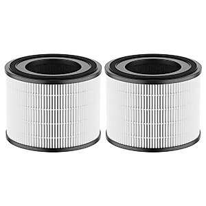 CHAMONNY AP-S0610L Filter Replacement, Compatible with MOO-KA AP-S0610L Air Purifier, 3-in-1 H13 True HEPA Filter and Activated Carbon Filter, 2 Pack