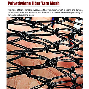 LJHU Fishing Keep Net Cage Small Collapsible Fish Cage, Durable Fishing Accessories Tool for Garden Pond/Tank/Carp/Hot Tub, Fishing Basket Trap Mesh with Bag (Size : 2.5m x 45cm/8.2ft x 17.7in)