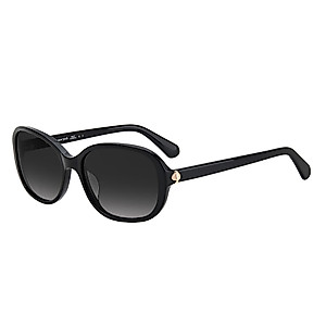 Kate Spade New York Izabella/G/S Womens Sunglasses Black Gold/Grey Shaded One Size