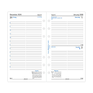 Filofax Personal Day per Page English appointments Diary - 2022