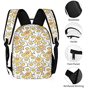 MINBHEBYUD Cute Cartoon Duck Prints Backpack, Lightweight Backpack Casual Daypack, Bookbag for Men Women