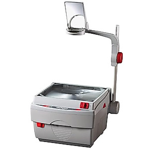 Apollo 3000 Lumen Open Head Overhead Projector with Marker, 15 x 14 x 27 Inches (V3000M) , Gray