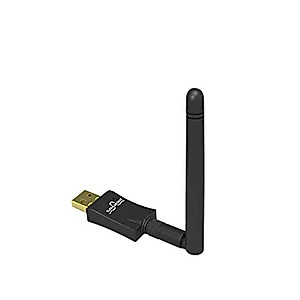 Huashi WiFi USB Adapter 5.8GHz/2.4GHz Dual Band 600Mbps 2dBi Ext. Antenna for Wins/MacOS