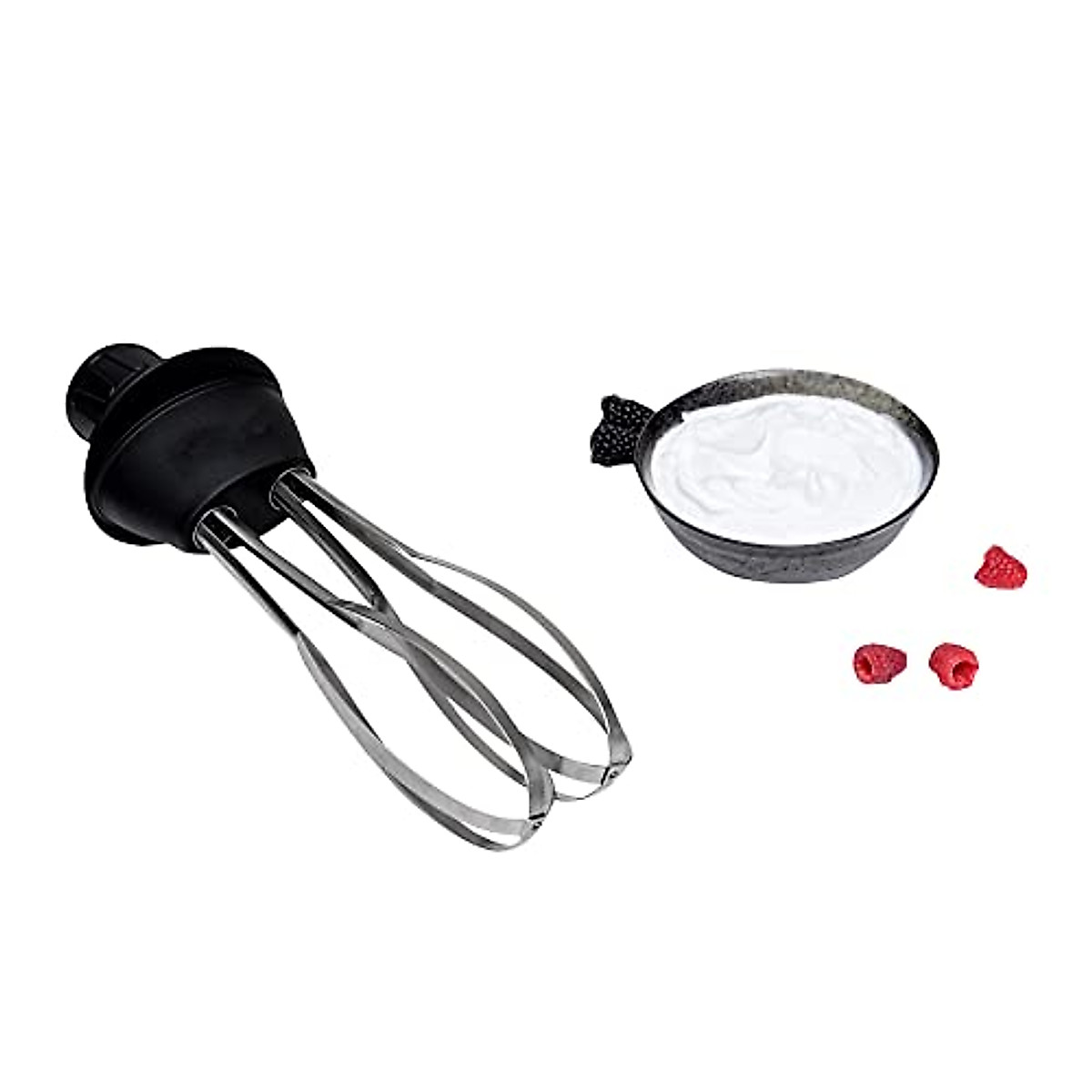 Restaurantware Hi Tek Stainless Steel Whisk - Fits Variable Speed Immersion Blender - 10" - 1 count box,Silver