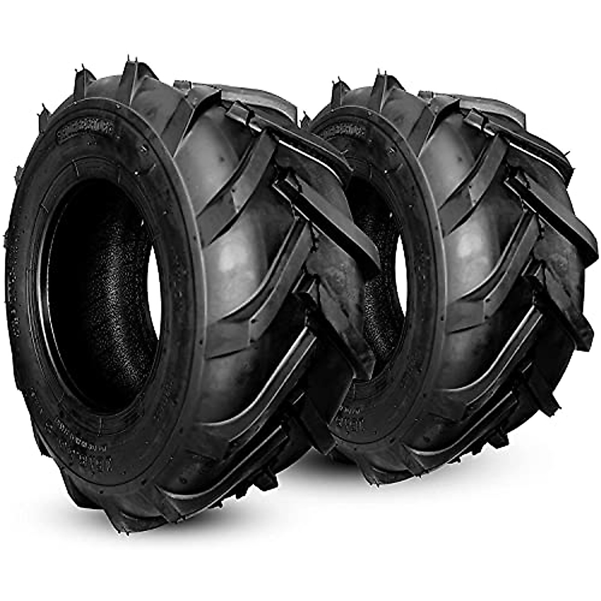 2 NEW HORSESHOE 16x6.50-8 Super Lug Pattern w/18 Pairs of Herring Bone for Ditch Witch Trencher AG Farm Tractor Ridding Lawn Mower Tires Tubeless 16 650 8 ATV1 T148 166508