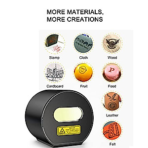 LaserPecker 1 Laser Engraver, Mini Engraving Machine Portable Laser Etcher, Compressed Spot High Precision Grabadora Laser with Laser Safety Glasses - Black