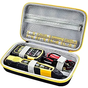 Case Compatible with Klein Tools VDV500-820 Cable Tracer/ Probe Tone Pro Kit, Mesh Pocket for AA Batteries, Adapter and Other Accessory Kit - Black