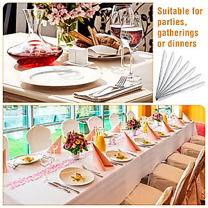 Nuenen 100 Pieces Dinner Knives Set, 8.3 Inches Durable Butter Knife Stainless Steel Serrated Table Knives, Steak Knives Silverware for Home, Restaurant, Kitchen, Dishwasher Safe and Mirror Polished