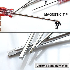 Square Head Screwdriver Set 4 Sizes, SKZIRI 4PCS Square Screwdriver Tool Kits Magnetic Tips SQ0 SQ1 SQ2 SQ3