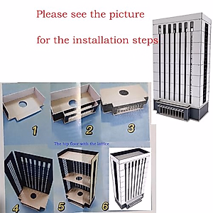 N Scale Buildings 1:150 Train Railway Modern Tall Business Corporate Buildings Office House Assembled Architectural for Model Train Layout