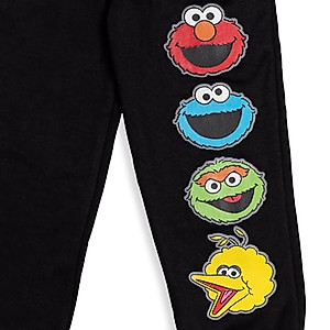 Sesame Street Elmo & Friends Baby Boys Fleece 2 Pack Jogger Pants 18 Months Black/Red
