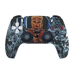 Kassandra Vine Odyssey Artwork Vinyl Faceplate Sticker Gaming Skin Case Cover Compatible with Sony Playstation 5 PS5 Digital Edition Console and DualSense Controller