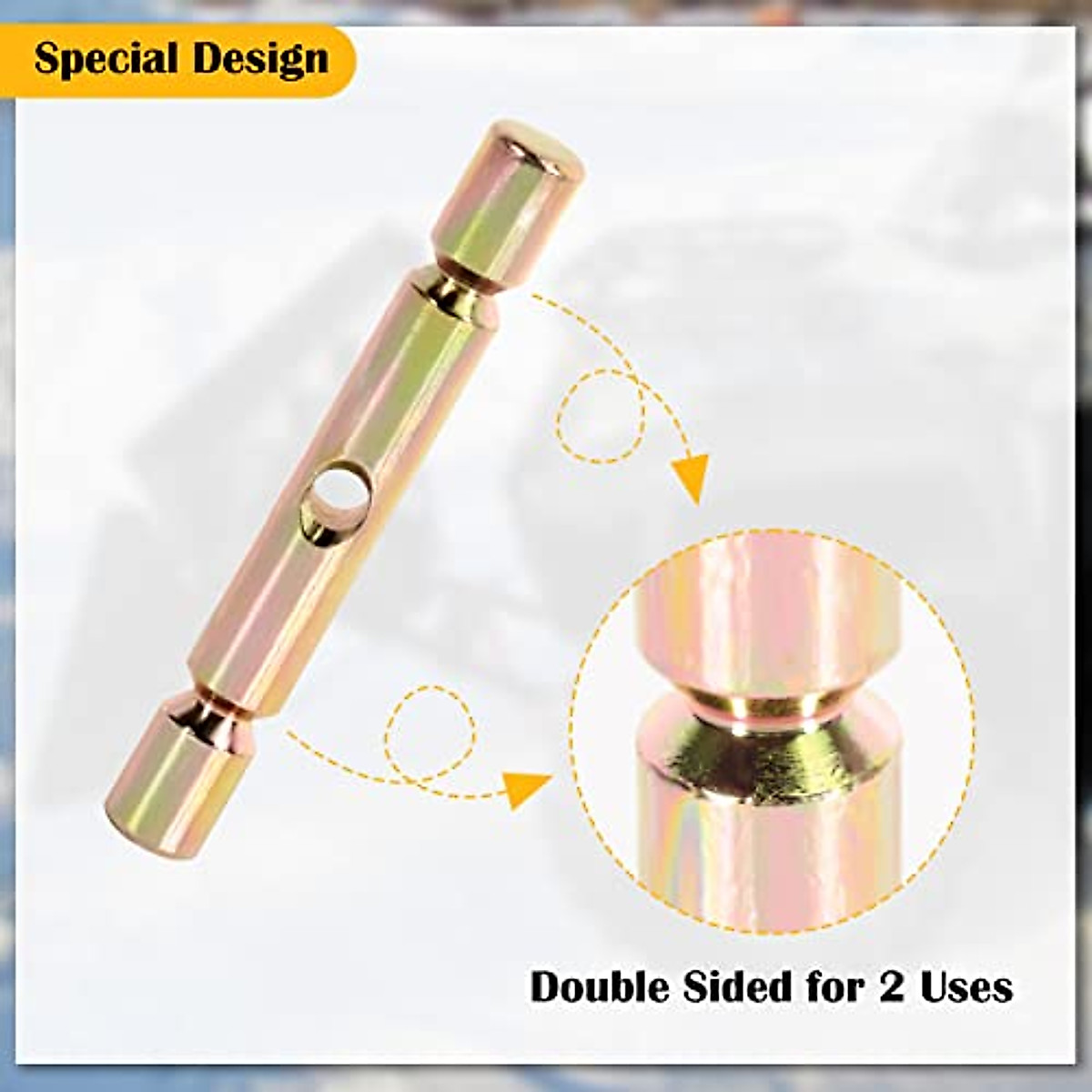 2 Pcs Pro Shear Pin for Polaris ATVs Snow Plow Glacier,Replacement Snow Plow Shear Pin Accessories Compatible with Polaris ATV 2015-2019 Sportsman Replace 2205063