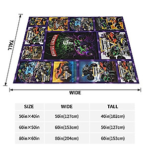 Fleece Blanket - Ultra Soft Throw Blanket - Fuzzy Warm Cozy Plush Reversible Microfiber Flannel Blanket for Sofa, Couch, Bed, Crib Stroller, Grey