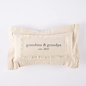 Mud Pie 2021 Grandparents EST Pillow, 1 Count (Pack of 1)