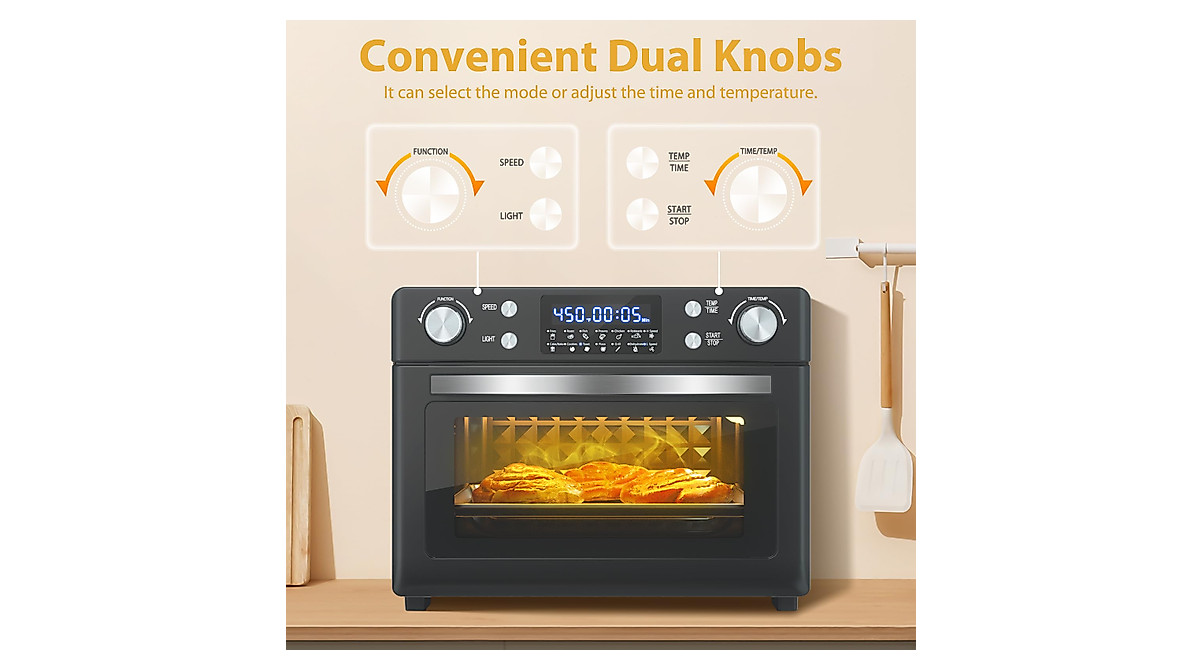 LifePlus 26-inch Toaster Oven with Touch Screen and Remote Control