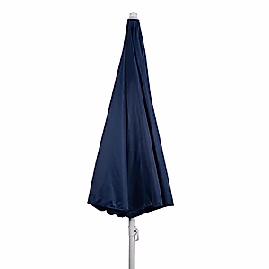 PICNIC TIME Outdoor Canopy Sunshade Beach Umbrella 5.5', Small Patio Umbrella, Beach Chair Umbrella, (Navy Blue)