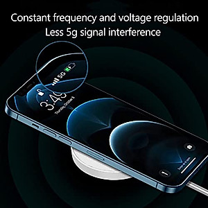 Magnetic Wireless Charger,15W Max Wireless Charging Pad,Compatible with MagSafe Charger for iPhonee 13/13 Mini/13 Pro/13 Pro max/iPhonee 12/12 Mini/12 Pro/12 Pro max/AirrPods pro (No Adapter)