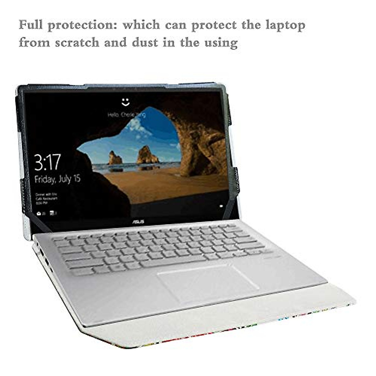 Alapmk Protective Case for 14" Asus Q406DA & Dell Vostro 5401 5402/Latitude 7400/Latitude 5400 5401 5410 5411/Latitude 5400 Chromebook Enterprise/Inspiron 14 5401 5405 5408 5402 5409 Laptop,Love Tree