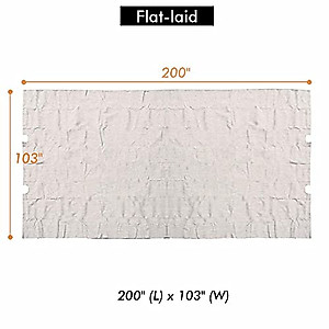 Ontheway Replacement Sling Canopy for for A+R Freestanding Pergola Sold at Lowe's,10x10ft #L-PG152PST-B (Size: 200" (L) x 103" (W))