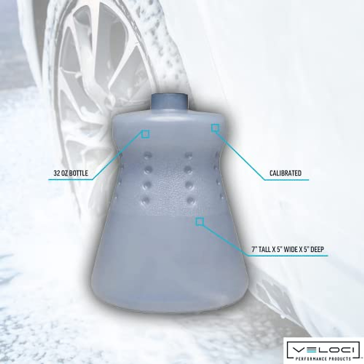 MTM Hydro Replacement Bottle for PF22.2 Foam Cannon, Pressure Washer Car Wash Sprayer Attachment Dispenser for Boat, Roof, Car Washing, 32 oz