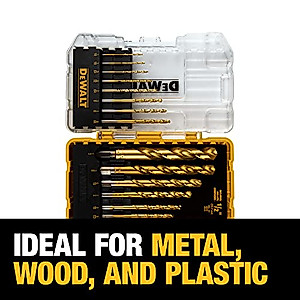 DEWALT DW1341 14-Piece Titanium Nitride Speed Tip Drill Bit Set