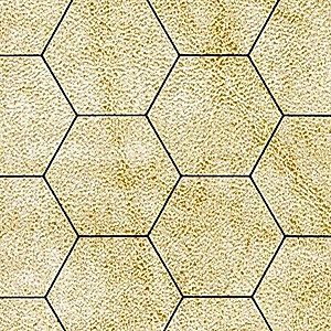 MegaMat - Reversible - 34 1/2 X 48 Oyster Vinyl 1.5" Squares & 1.5" Hexes