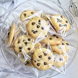 Morepack Clear Self Sealing Cellophane Bags,4x6 Inches 200 Pcs Cookie Bags Resealable Cellophane Bag for Packaging Cookies,Gifts,Favors, Products,Candy