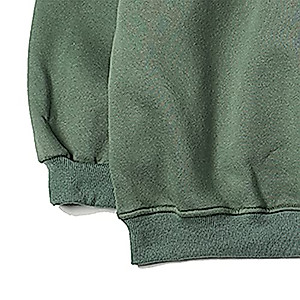 JUNGE Mens Clothes,Sweatshirts,Apparel for Men,Men Sweatshirts,Menswear,Sweatsuits Men,Cool Sweatshirts,Casual Outfits Men,Casual wear Men,Plain Black Sweatshirt,Plain White Sweatshirt 07-green