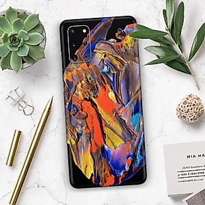 DesignSkinz Liquid Abstract Paint V63 Protective Vinyl Decal Wrap Skin Cover Compatible with The Samsung Galaxy S20 (Screen Trim & Back Glass Skin)
