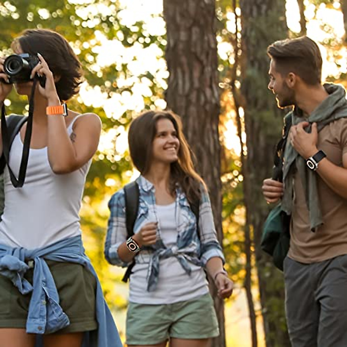 [3 Pack] Alpine Loop Compatible with Apple Watch Band 49mm 45mm 44mm 42mm 41mm 40mm 38mm, Sport Nylon Solo Loop Rugged Strap with Titanium G‑Hook for iWatch Utral/SE Series 8 7 6 5 4 3 2 1