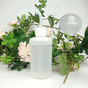 2Pcs 250ml 8.5oz Plastic Safety Wash Bottle,Narrow Mouth Squeeze Bottles for Tattoo Wash，Chemistry, Industry, Lab & Gardening-Black