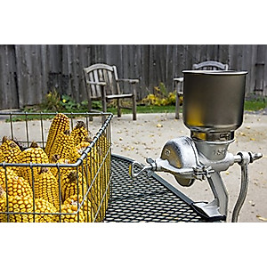 CHARD GM-150 Grain Mill, Tin Coated Cast Iron,Silver
