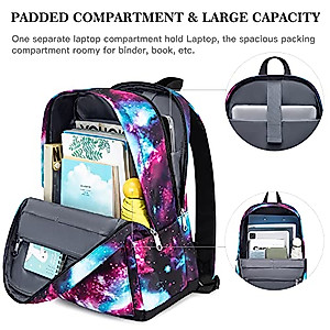Backpack for Girls - School Backpack for Girls & Teen Girls Water Resistant Backpack with Laptop & Bottle Side Pockets Bookbag for Elementary Middle High School School Bag for Gym Sports