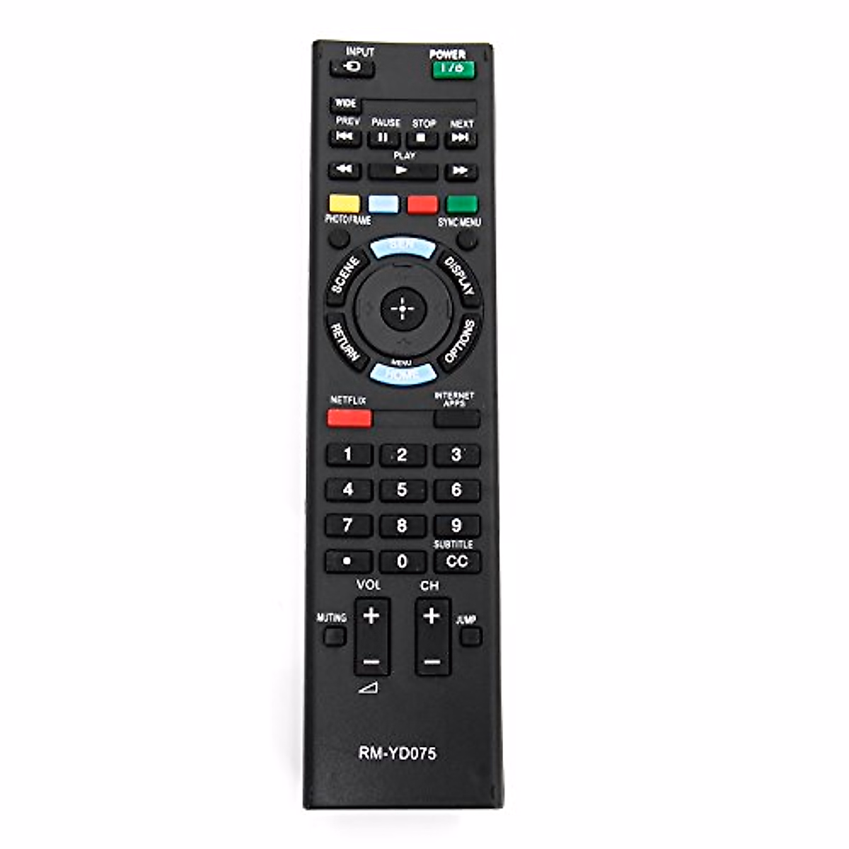 RM-YD075 Replacement Remote Control fit for Sony Bravia TV KDL-40EX640 KDL-46EX640 KDL-55EX640 KDL-46EX645 KDL-50EX645 KDL-60EX645 KDL-55EX645 KDL-40EX645