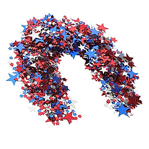 1 Independence Day Confetti Independence Day Party Confetti Plastic Confetti Table Scatter Confetti Glitter Confetti Decor Decorative Confetti Tabletop Decor Glitter Confetti