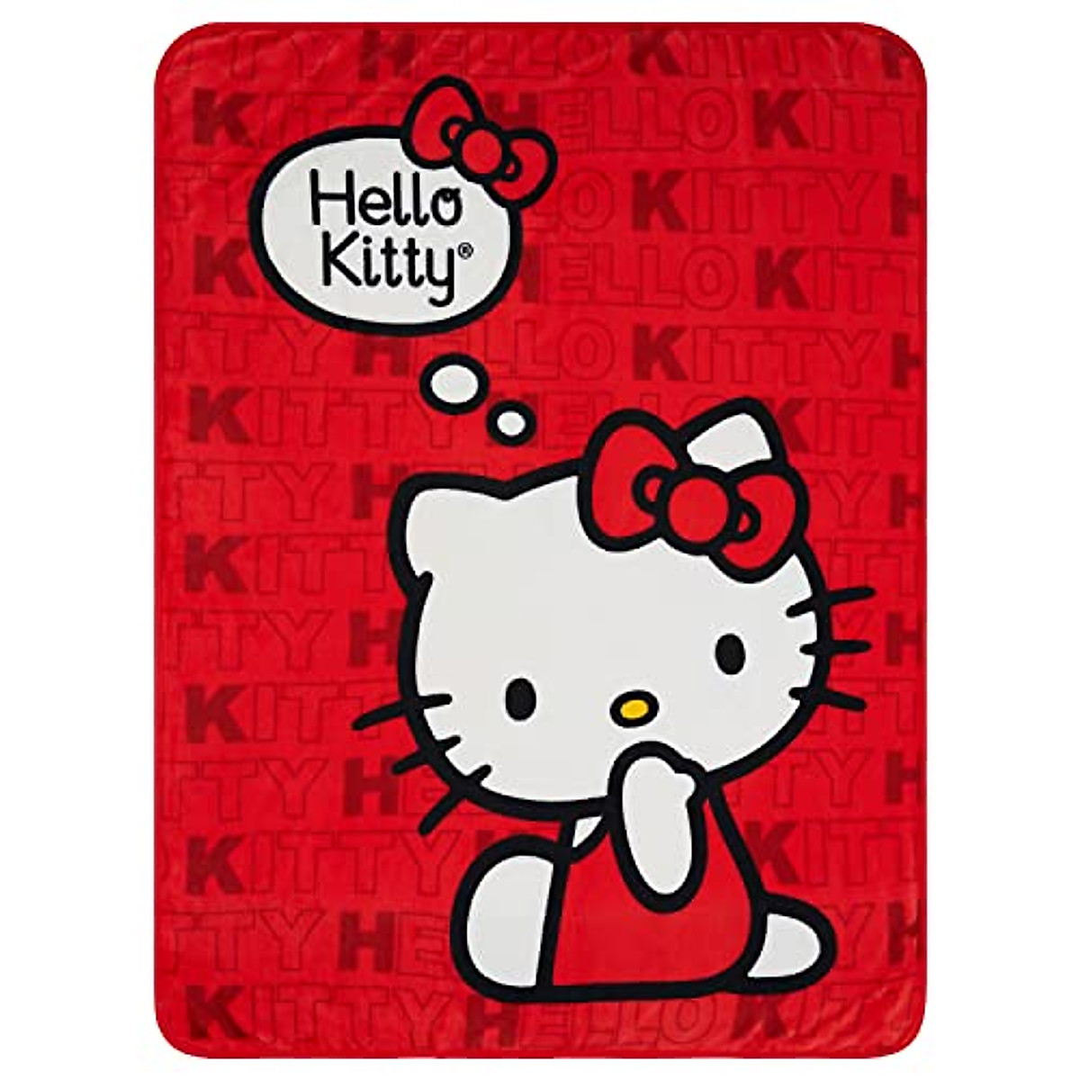 Northwest Hello Kitty Fleece Throw Blanket - Hello Kitty Plush Fleece Throw - Hello Kitty Throw Blanket (Hello Kitty)