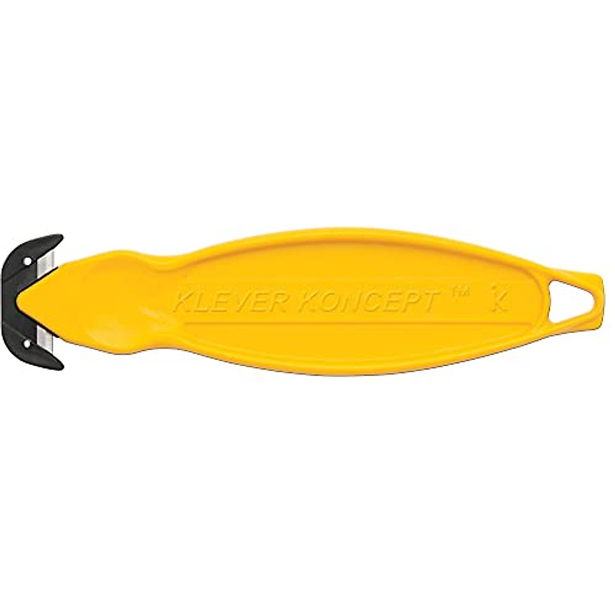 Klever Koncept KCJ-2Y Safety Knife, Yellow, Pack of 10