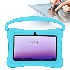 Airshi Kids Tablet, Support Up to 128GB Memory Card Children Tablet 7in Portable Quad Core Dual Camera for Home (US Plug)