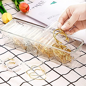 200 Pieces Clear Jewelry Bags Clear Zipper Plastic Bag Self Seal PVC Rings Earrings Packing Pouch Storage Bags for Holding Jewelries (Mixed Sizes)