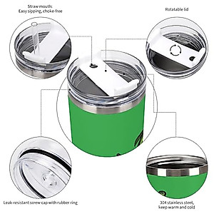 Funny Eggplant Tumbler with Handle Travel Mug Water Bottle Tea Coffee Cup Black-style