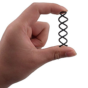 60Pcs Spiral Hair Pin Messen Bobby Hair Pins Spin Pins Non-Scratch Round Tips Twist Screw Hair Pin (Black/Silver/Gold/Rose Gold)