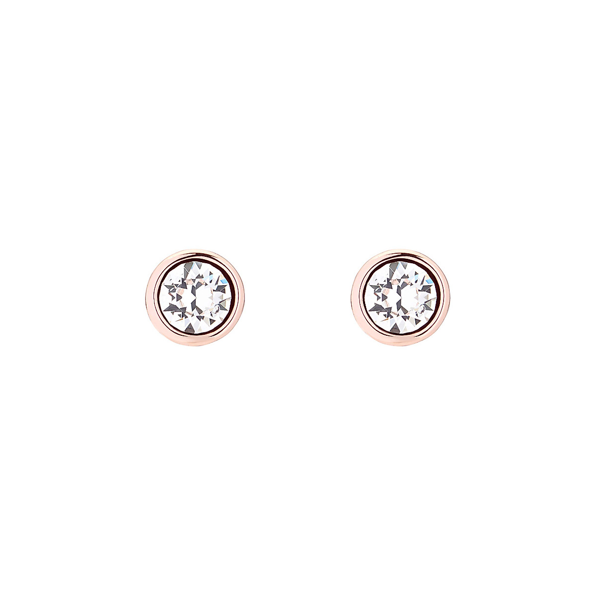 Ted Baker Sinaa Crystal Stud Earrings - Silver or Rose Gold Tone Options