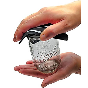 Regular Mouth Mason Jars 16 oz - (6 Pack) - Ball Regular Mouth Pint 16-Ounces Mason Jars With Airtight lids and Bands - For Canning, Fermenting, Pickling, Freezing, Storage + M.E.M Rubber Jar Opener