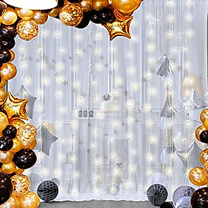 10x10ft White Tulle Backdrop Curtains for Parties, Sheer Backdrop Curtain Wedding Photo Backdrop Drapes for Baby Shower Photography Birthday Party (White)