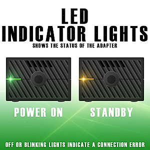 Replacement for Xbox One Power Supply - 2023 USA Version for Xbox 1 Power Cord - Ultra Quiet Successor for Original Xbox 1 Power Supply Brick Charger AC Adapter - 100 - 240V - Output DC 220W 12 Volt