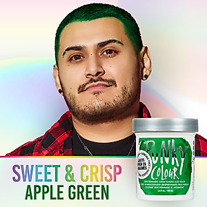 Punky Apple Green Semi Permanent Conditioning Hair Color, 3.5oz