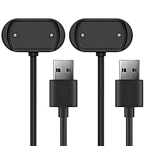 TUSITA Charger Compatible with Amazfit GTR 4, GTR 3, GTR 3 Pro, GTS 3, GTS 4, T-Rex 2 (1M,2-Pack)